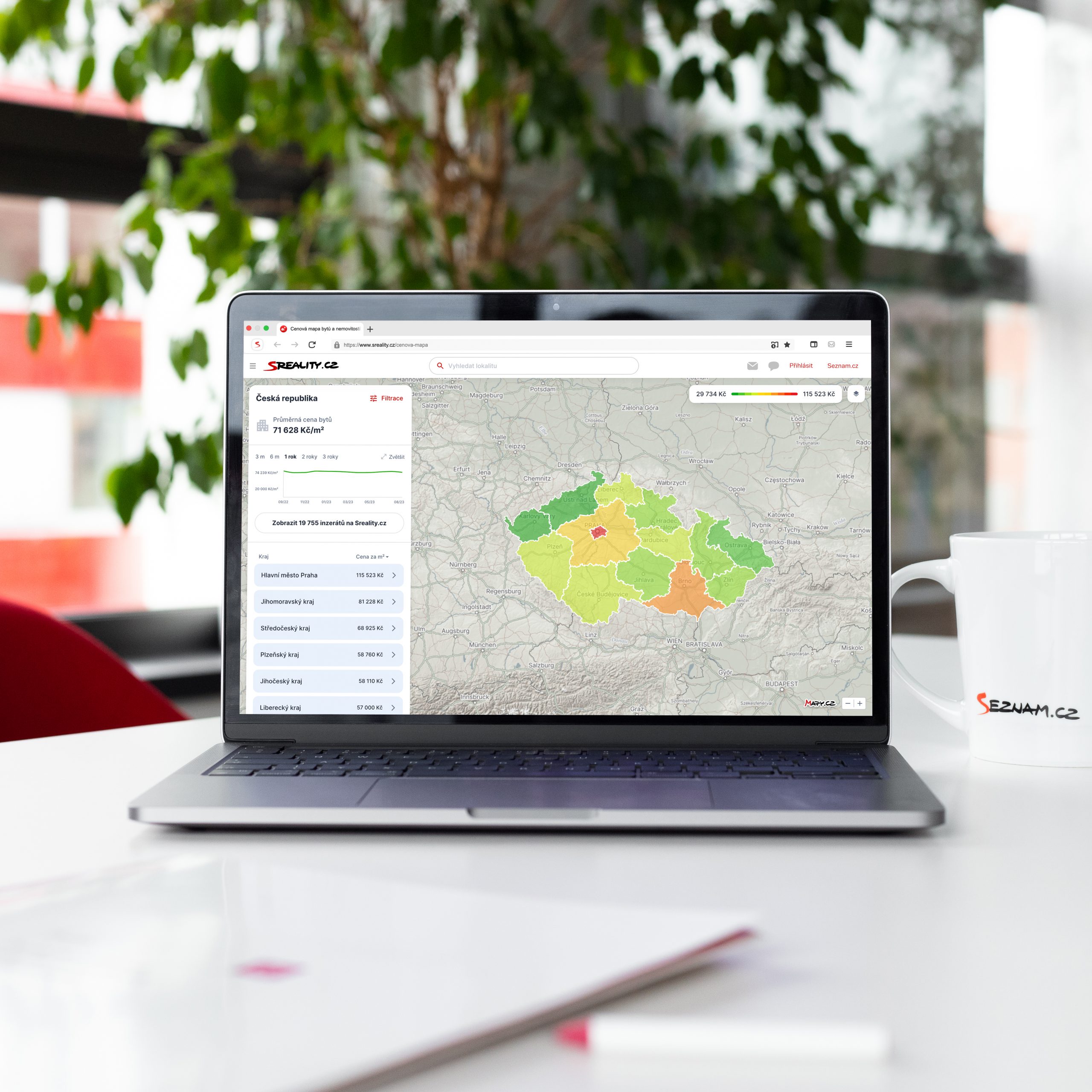 Cenová mapa Sreality.cz: Prozkoumejte reálné ceny nemovitostí na trhu ...