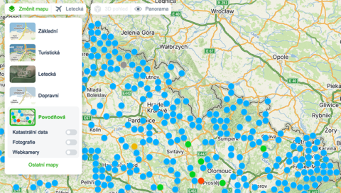 Povodňová mapa na Mapy.cz - Blog Seznam.cz